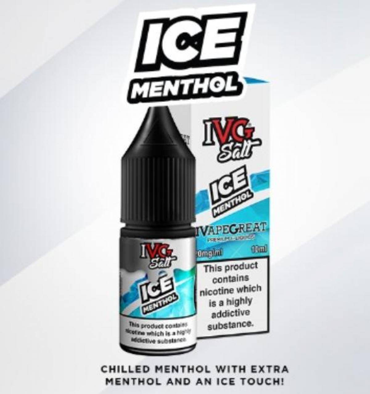 IVG Ice Menthol Nic Salt E-Liquid | Electronic Cigarette Co.