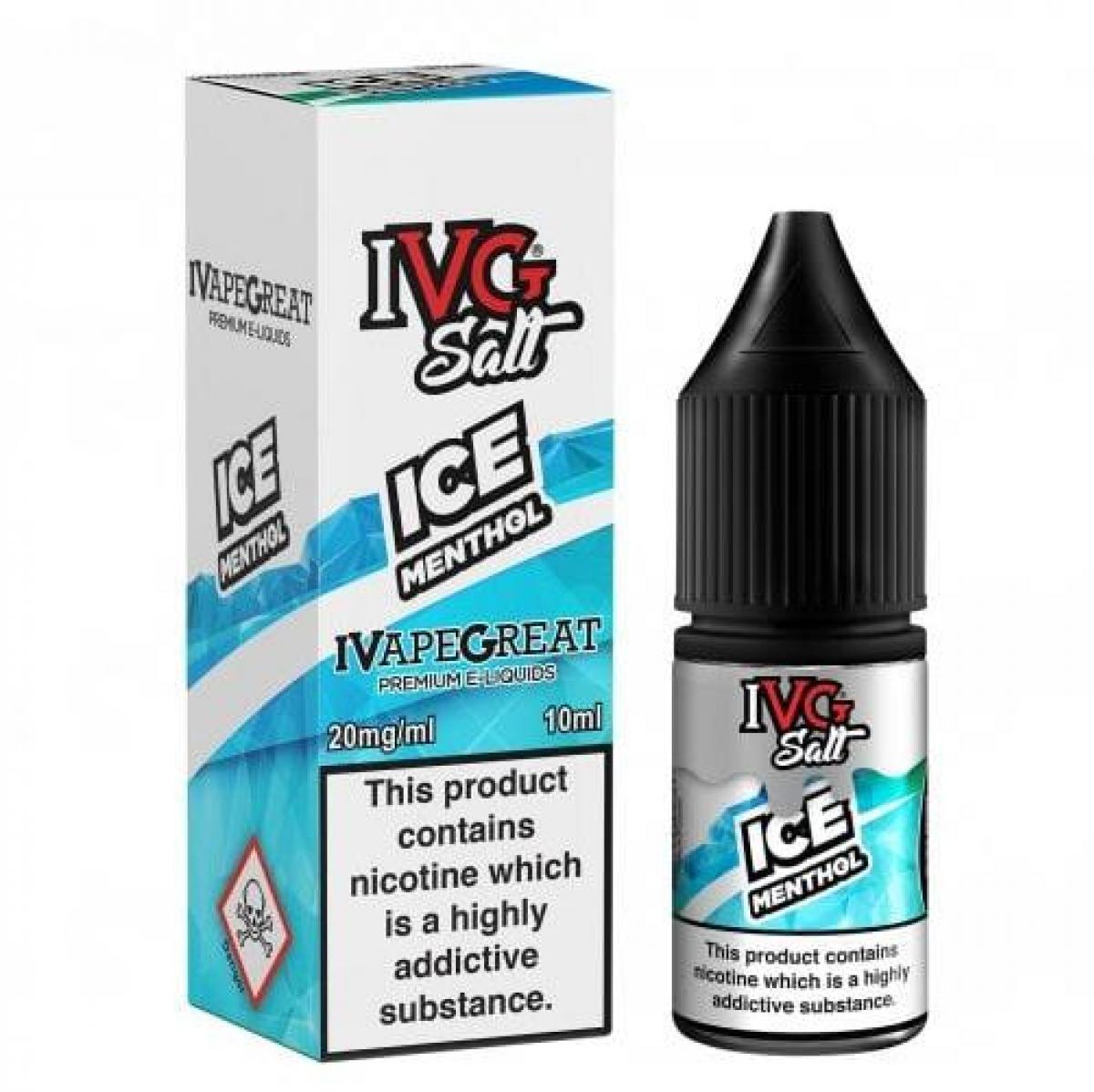 IVG Ice Menthol Nic Salt E-Liquid 10ml | Electronic Cigarette Co ...